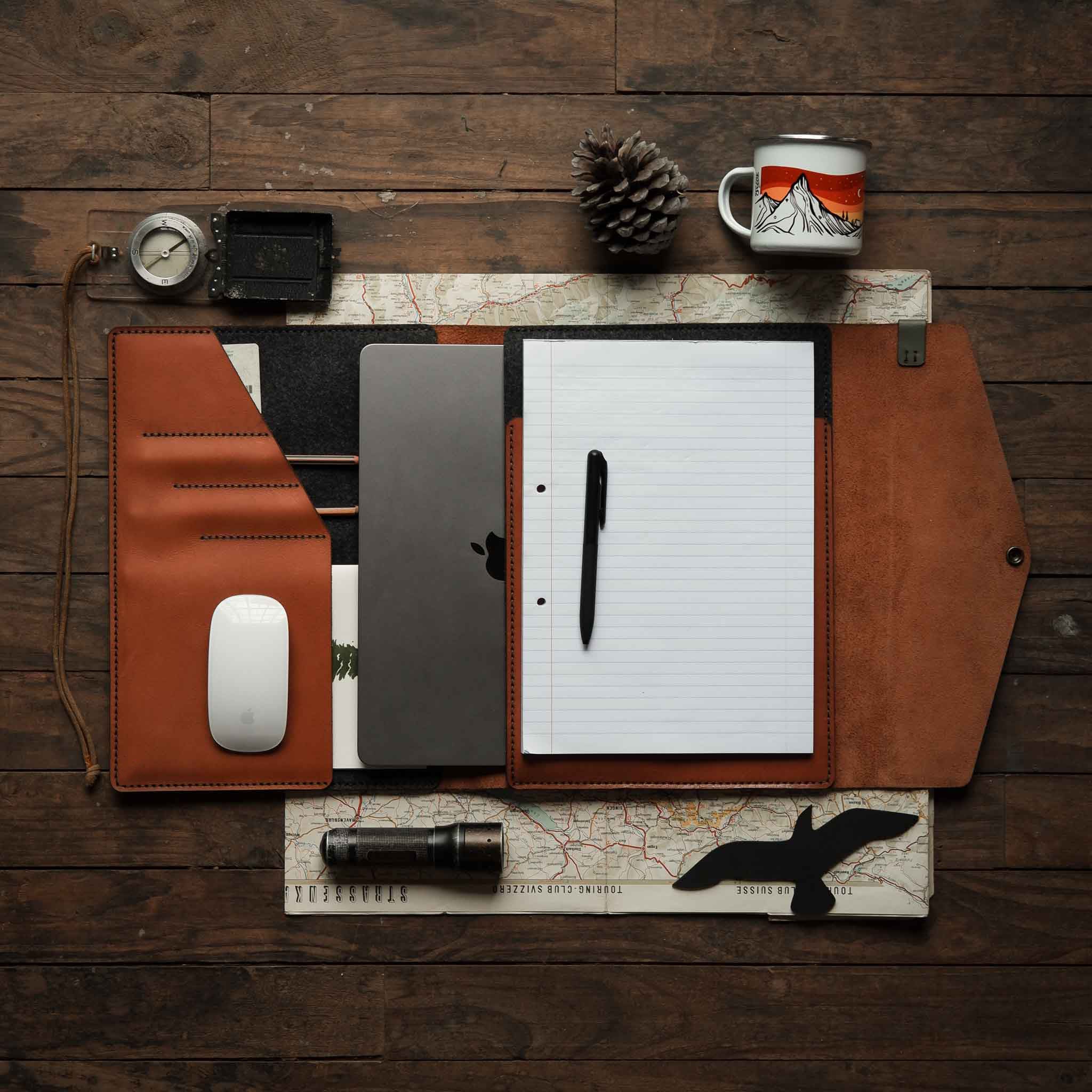 A4 Leather Notebook Cover - Adventure Range – The Great Break