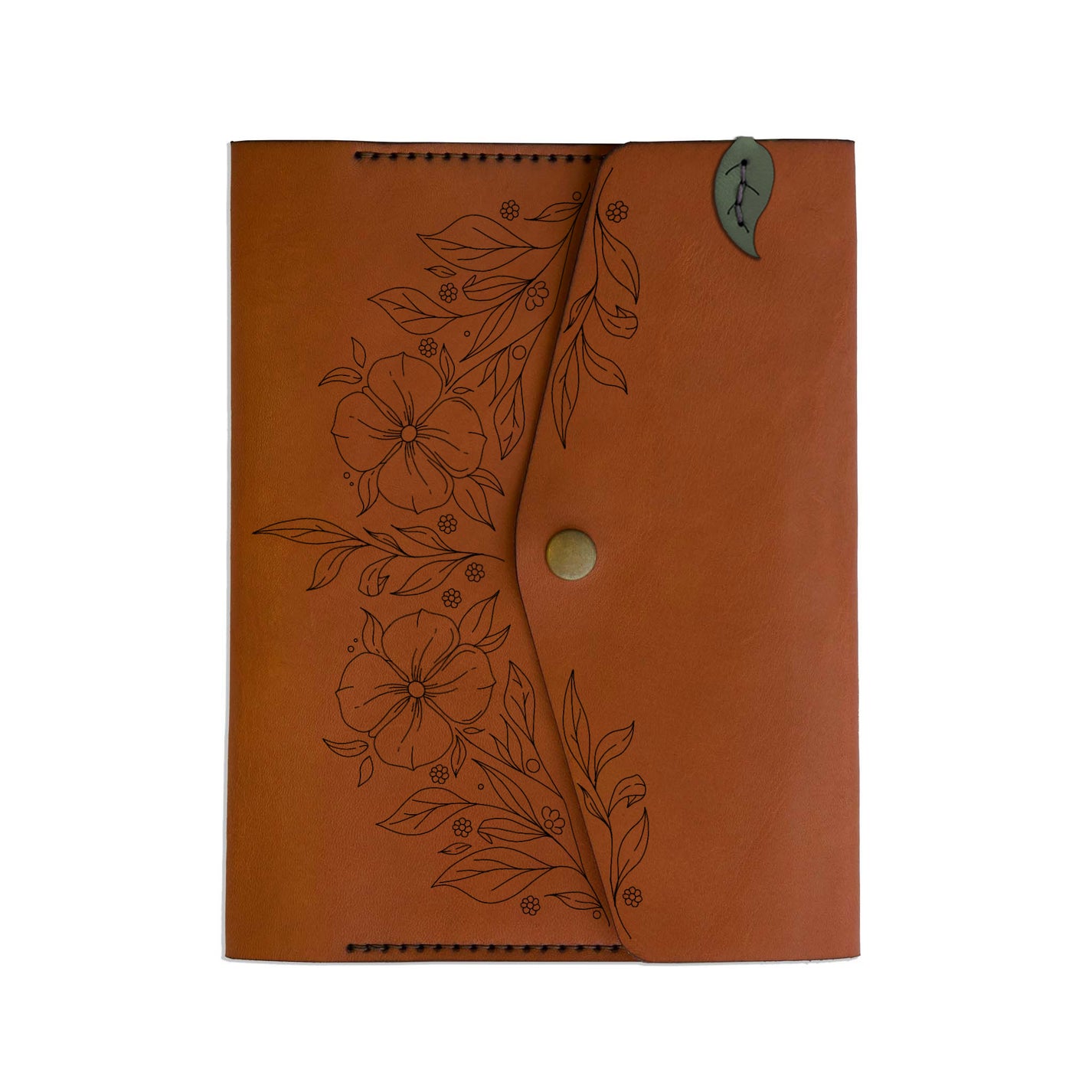 A5 Leather Notebook Cover - Floral Range – The Great Break