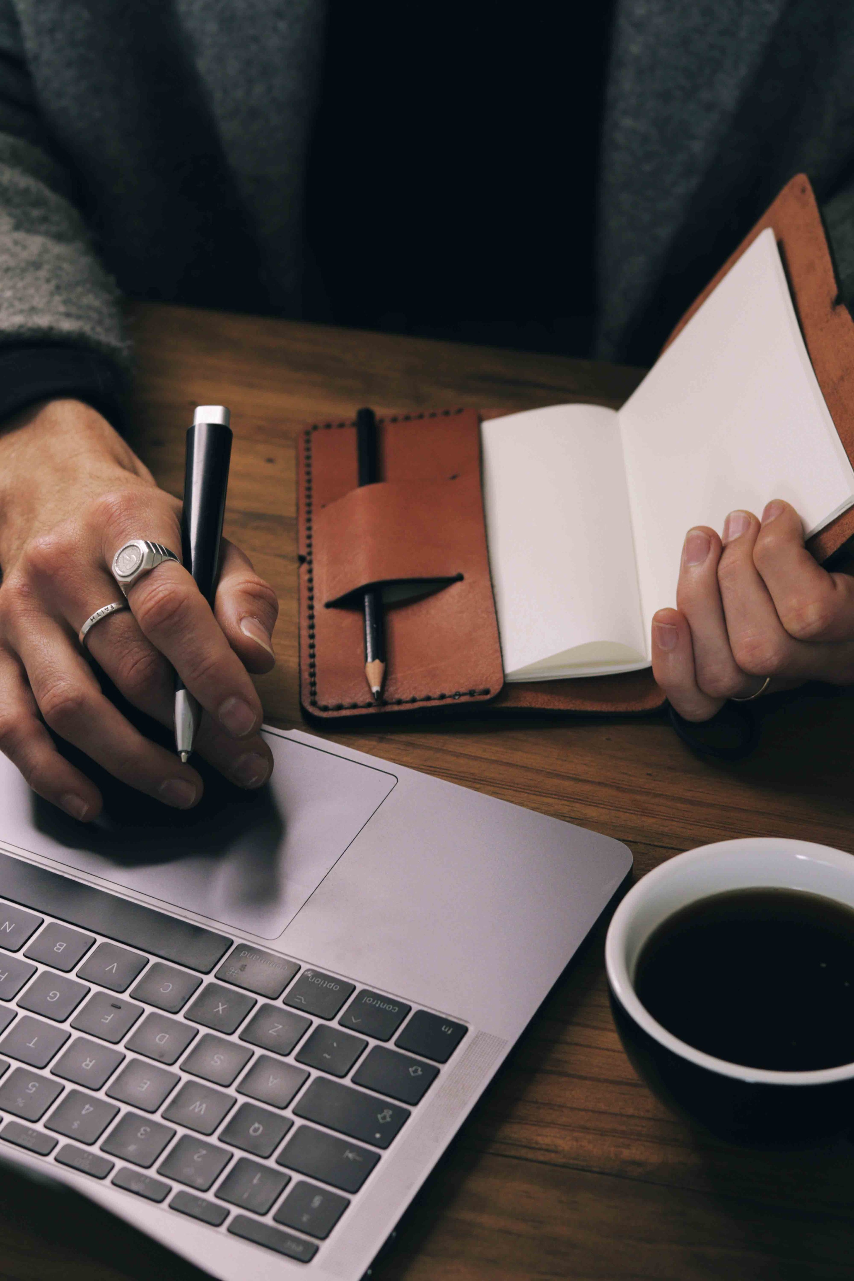 A6 Leather Notebook Cover - Minimalist Range – The Great Break