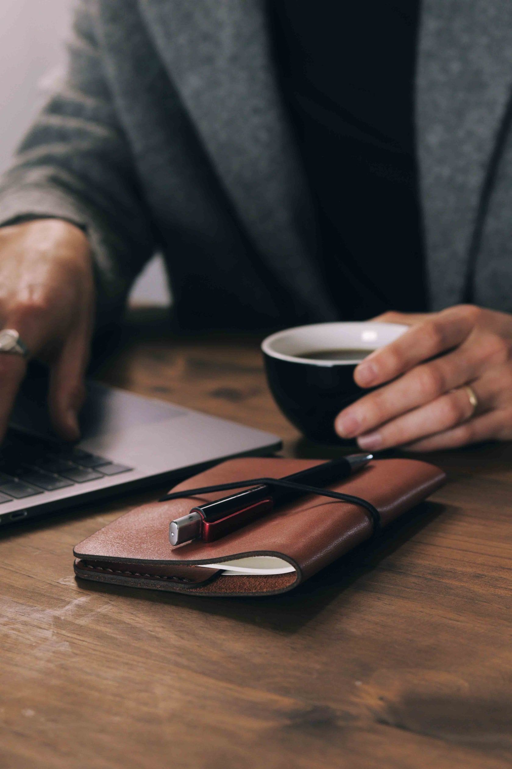 A6 Leather Notebook Cover - Minimalist Range – The Great Break