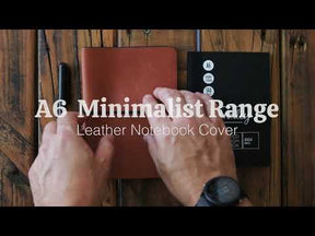 A6 Leather Notebook Cover - Minimalist Range – The Great Break